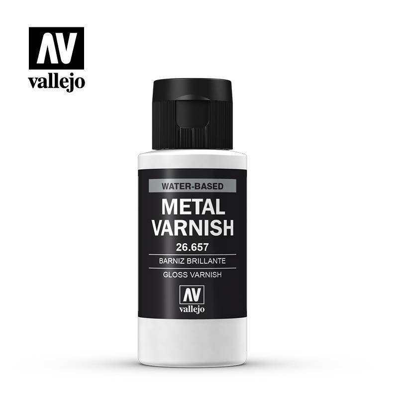 Water Based Metal Varnish Vallejo 60ml Gloss Finish 26657 | Skroutz.gr