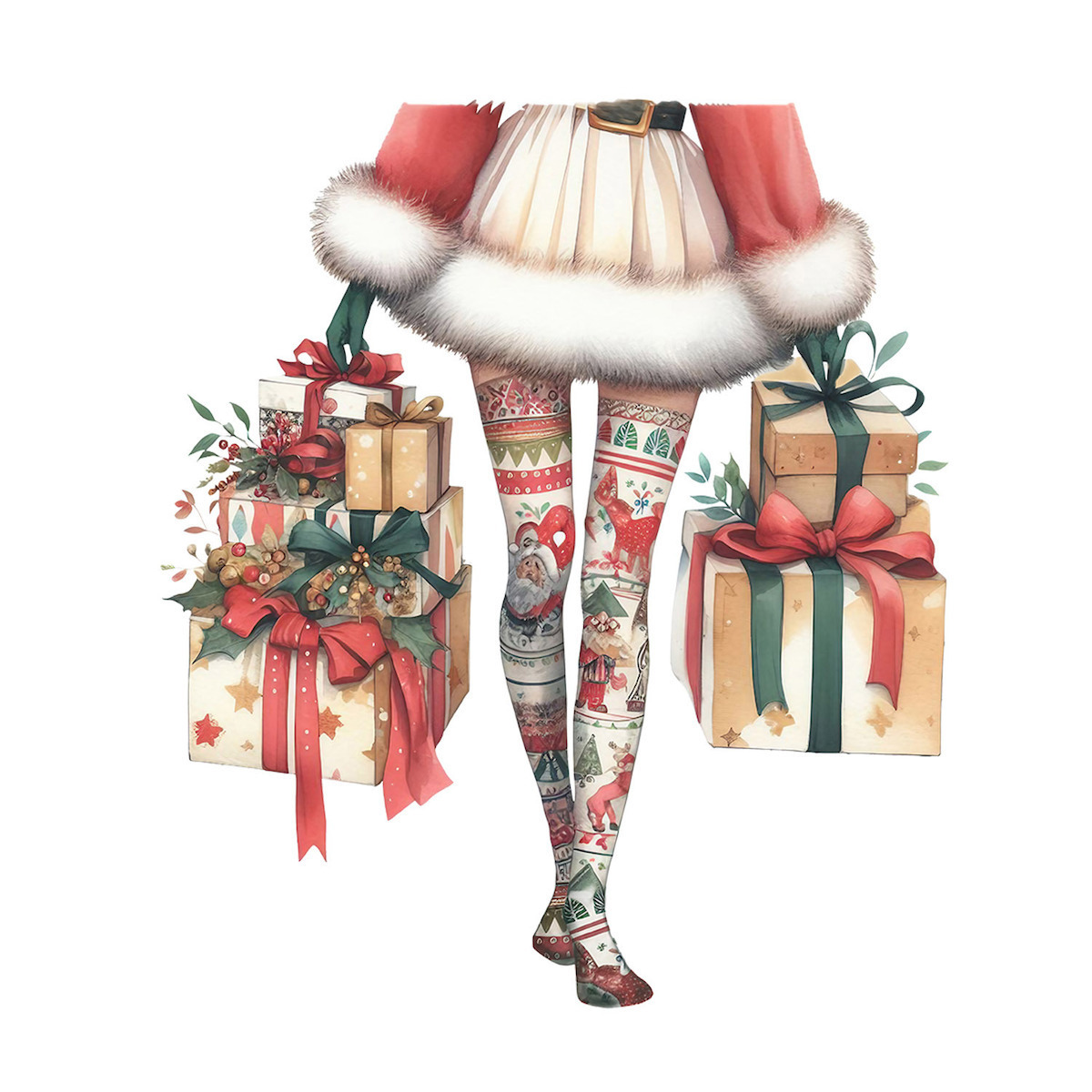 Set 5 Pieces Decorative Sticker Sexy Women's Legs Christmas Gifts Irma ...