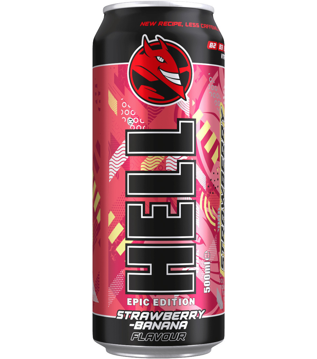 Hell Energy Drink STRAWBERRY-BANANA με Ανθρακικό 500ml | Skroutz.gr