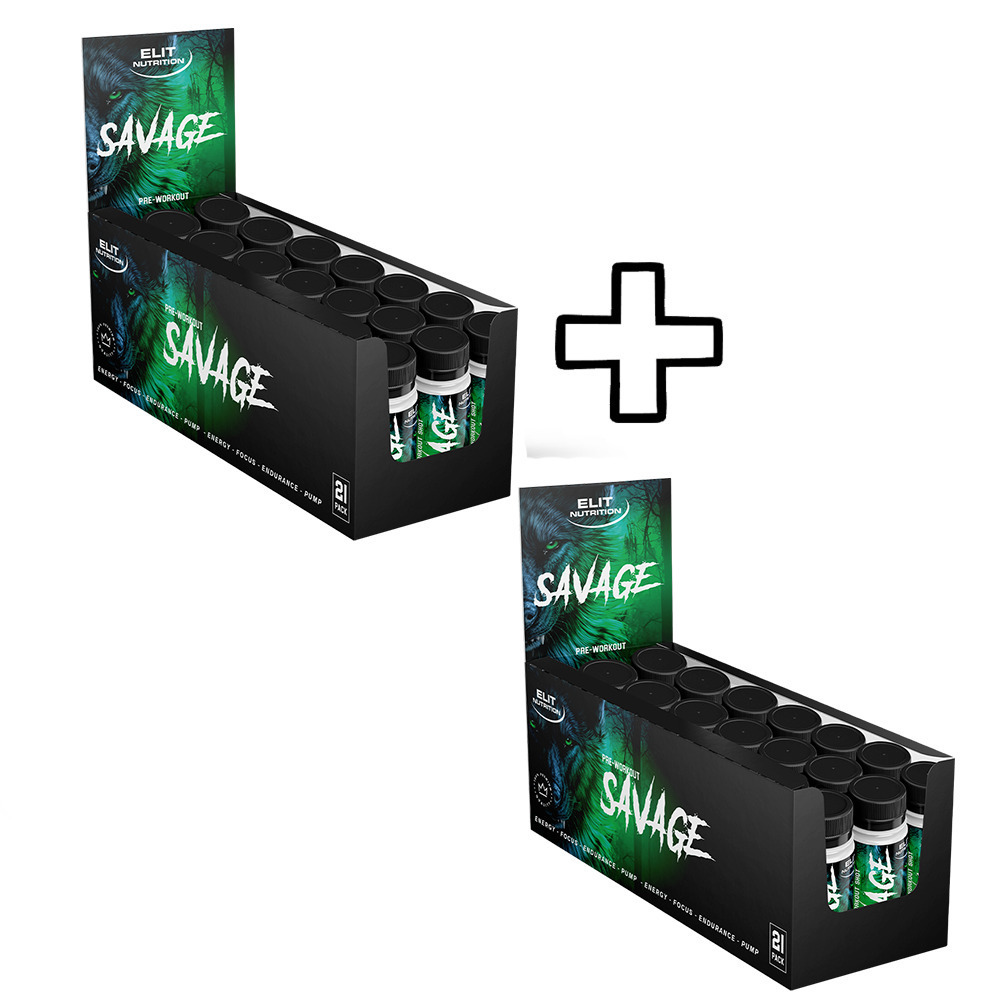 Elit Nutrition Savage Pre Workout 21x60ml Bubblegum & Elit Nutrition ...