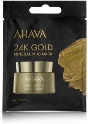 Ahava 24k Gold Mineral Mud Μάσκα Ομορφιάς Προσώπου για Λάμψη 6ml ...