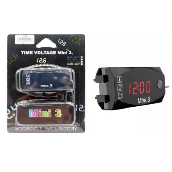 Ψηφιακό Όργανο Βολτόμετρο και Ρολόι Αυτοκινήτου 30mm KLN-333396 ...