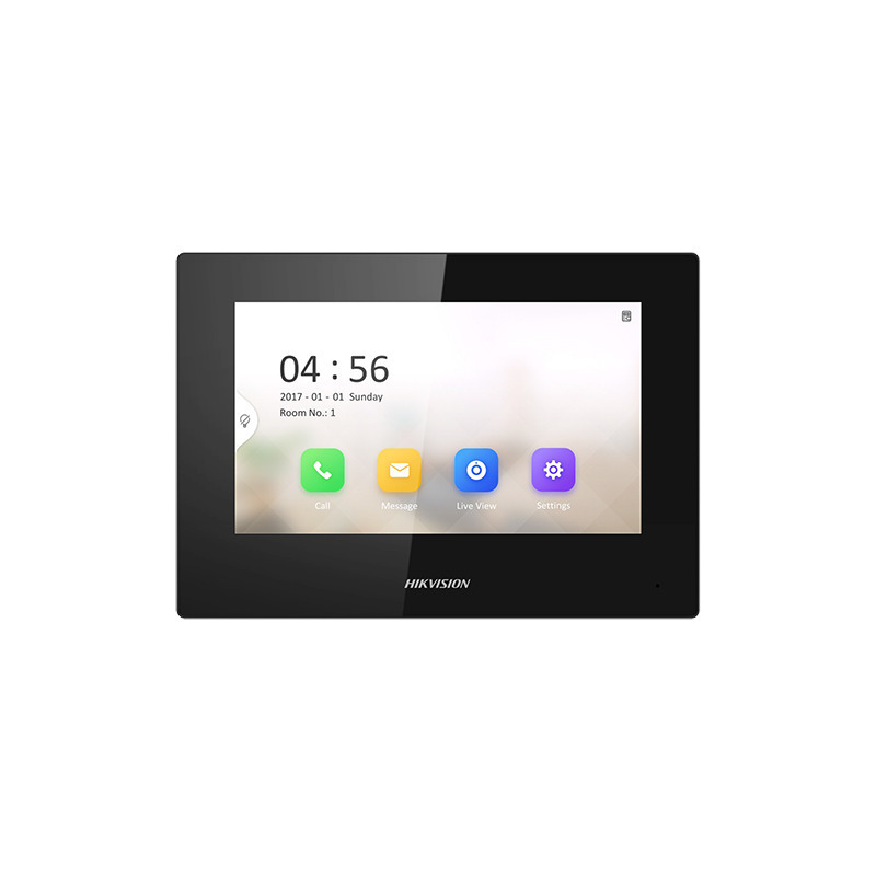 Tcp Ip Video Intercom Monitor 7 Inch Tft Lcd Touch Screen Poe Hikvision ...