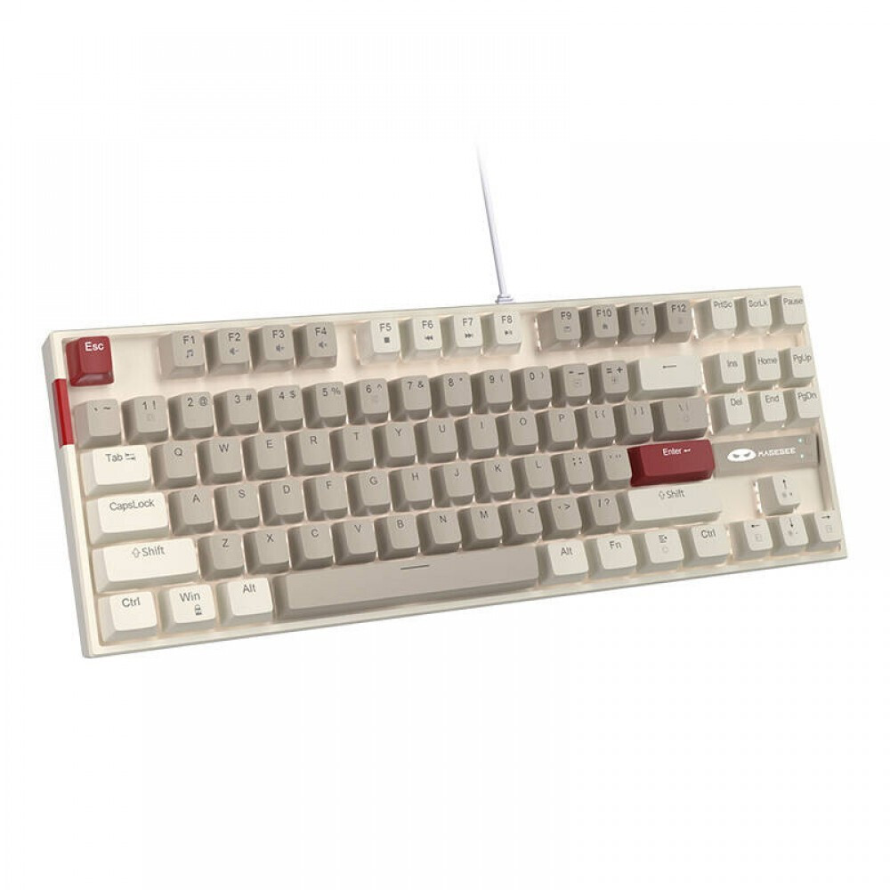 MageGee MK-STAR Gaming Μηχανικό Πληκτρολόγιο Tenkeyless με Custom Brown ...