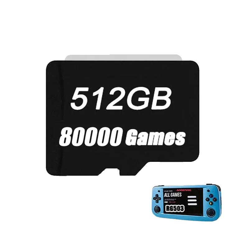 Anbernic Rg503 Tf Card Large Storage Extensive Game Library 512g 80000 ...