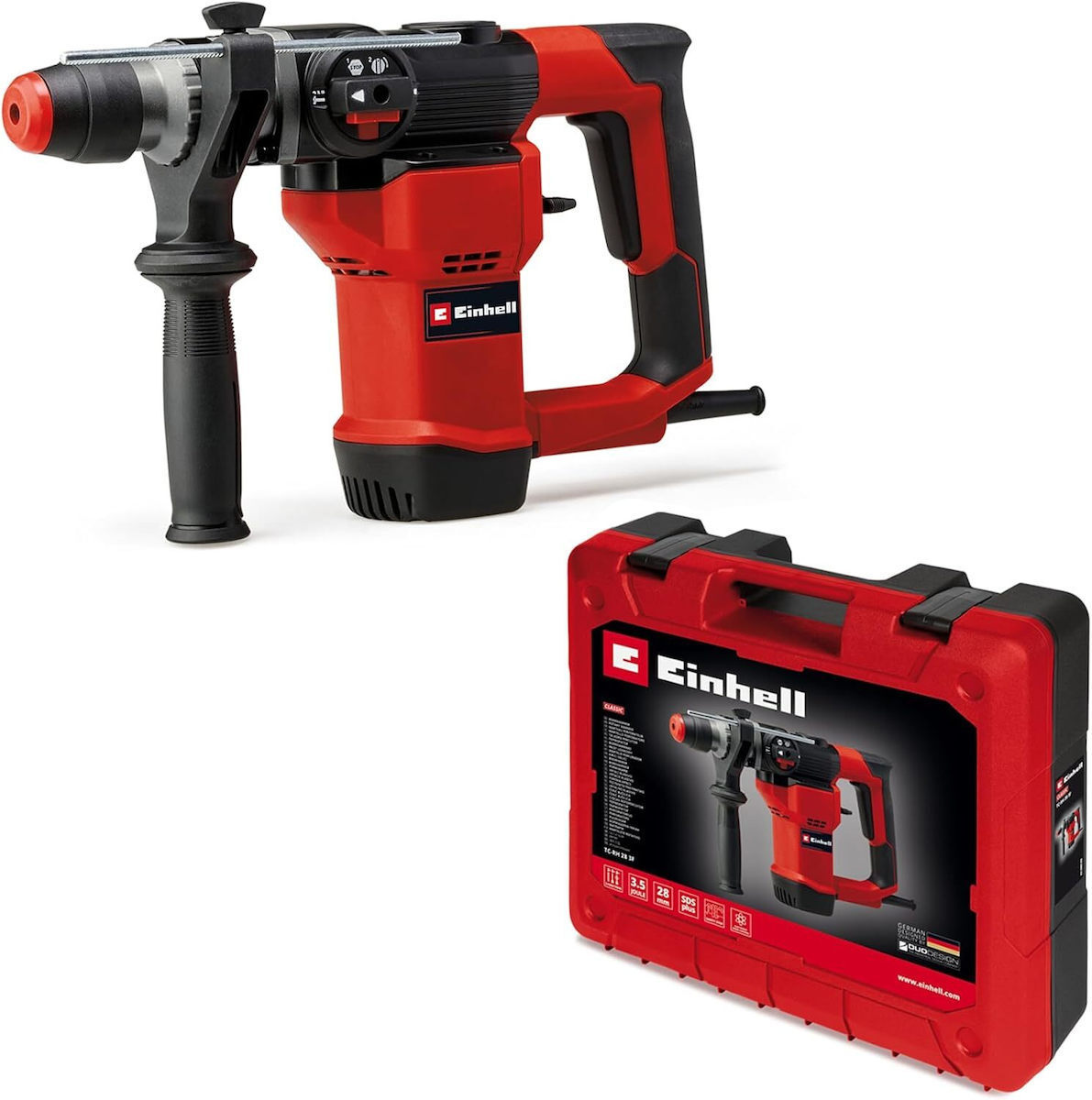Einhell TC-RH 28 3F Κρουστικό Σκαπτικό Πιστολέτο Ρεύματος 950W με Υποδοχή SDS Plus 4258002 ...