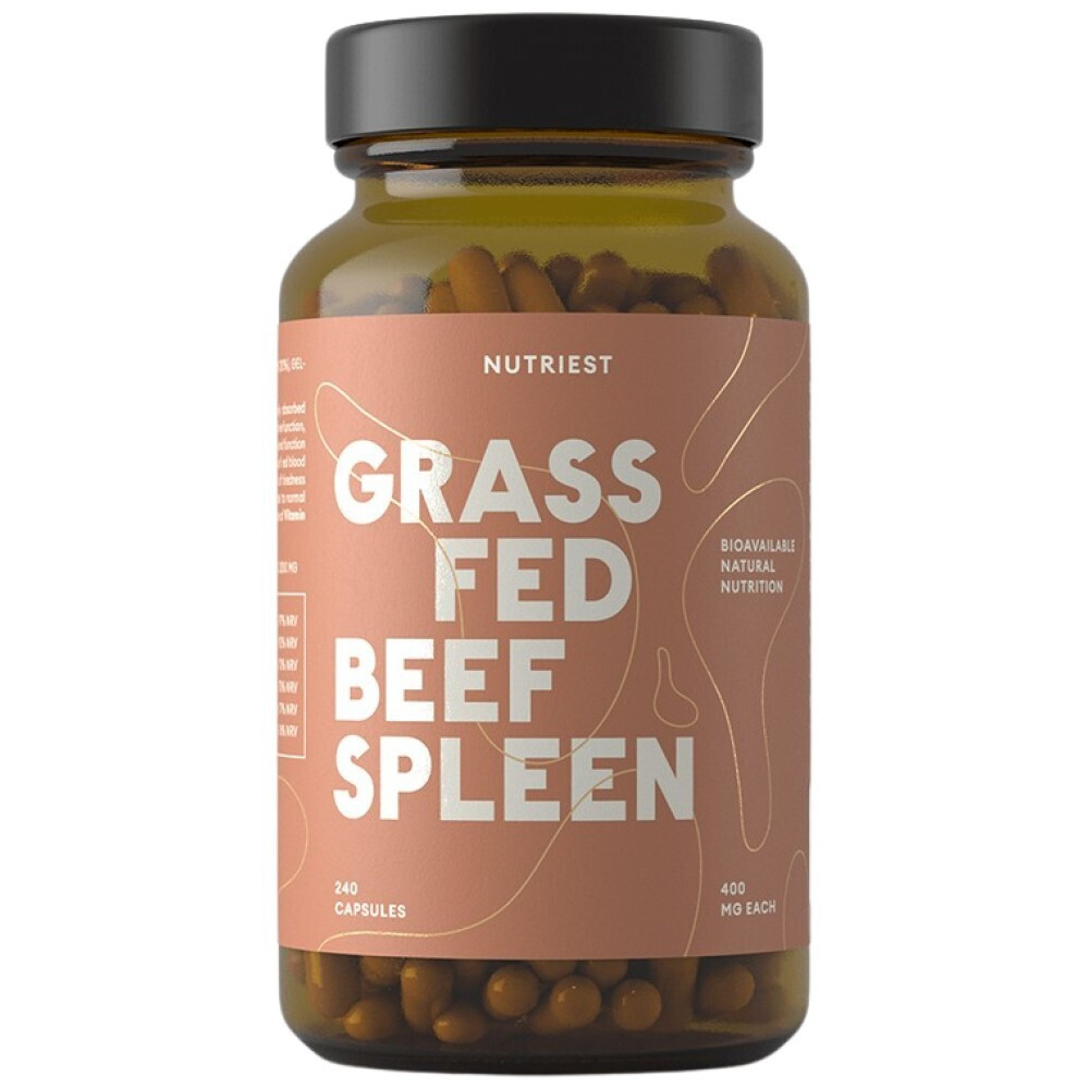 Nutriest Grass Fed Beef Spleen 400mg Ειδικό Συμπλήρωμα Διατροφής 240 ...
