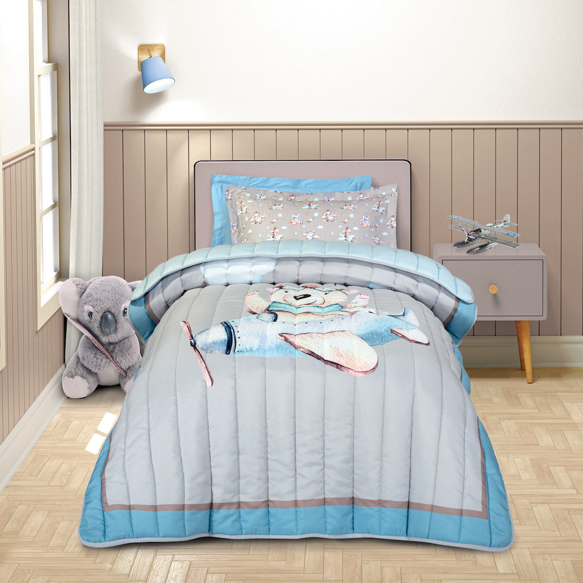 Greenwich Polo Club Παιδικό Πάπλωμα Διπλής Όψης Μονό με Γέμιση ...