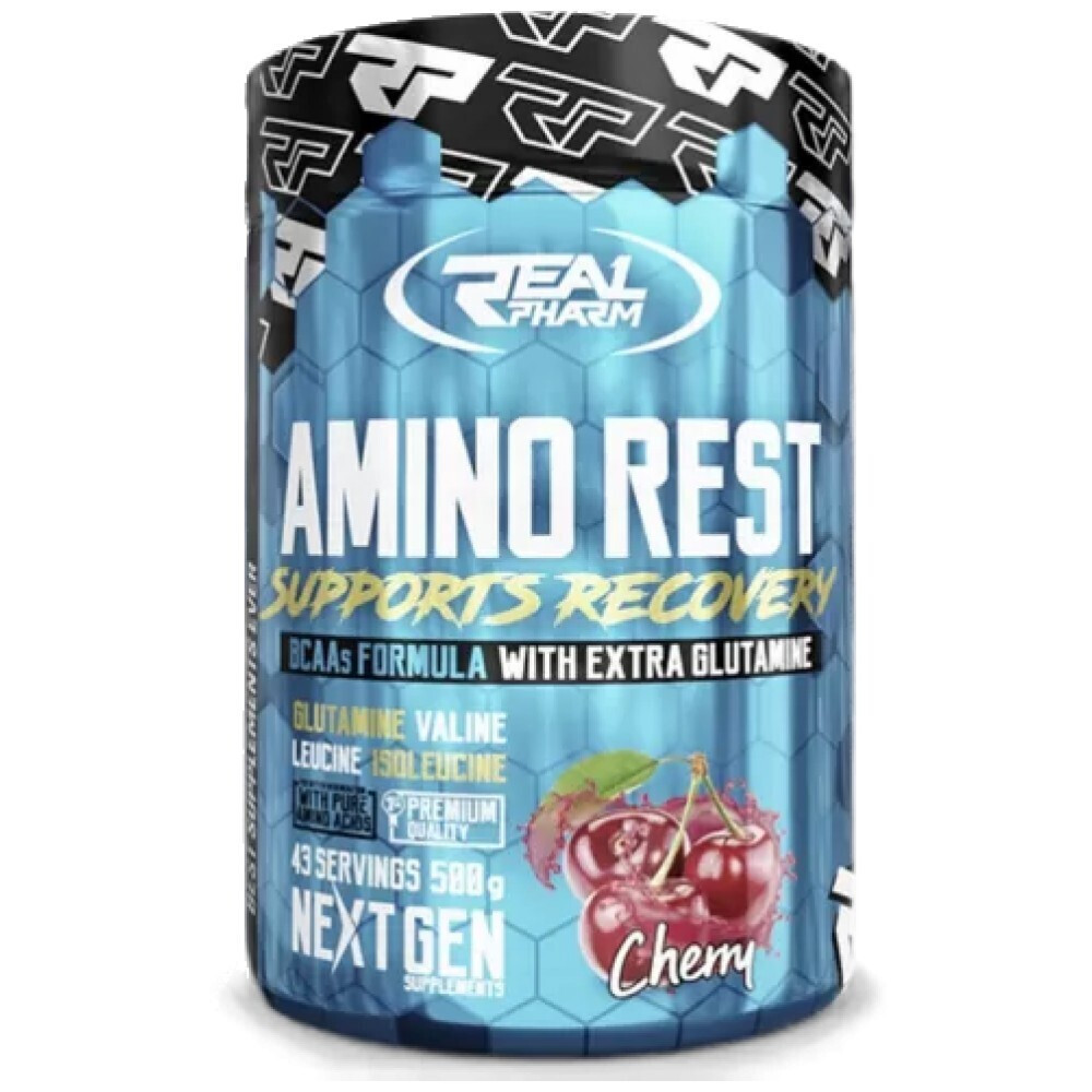 Real Pharm Amino Rest Bcaa 2:1:1 Powder 500 Γραμμάρια Κόλα Λεμόνι ...