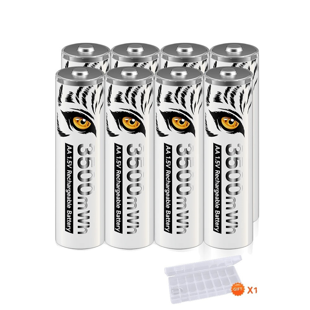 Rechargeable Li-ion Battery Lcd Display Usb Charger 8pcs Aa | Skroutz.gr