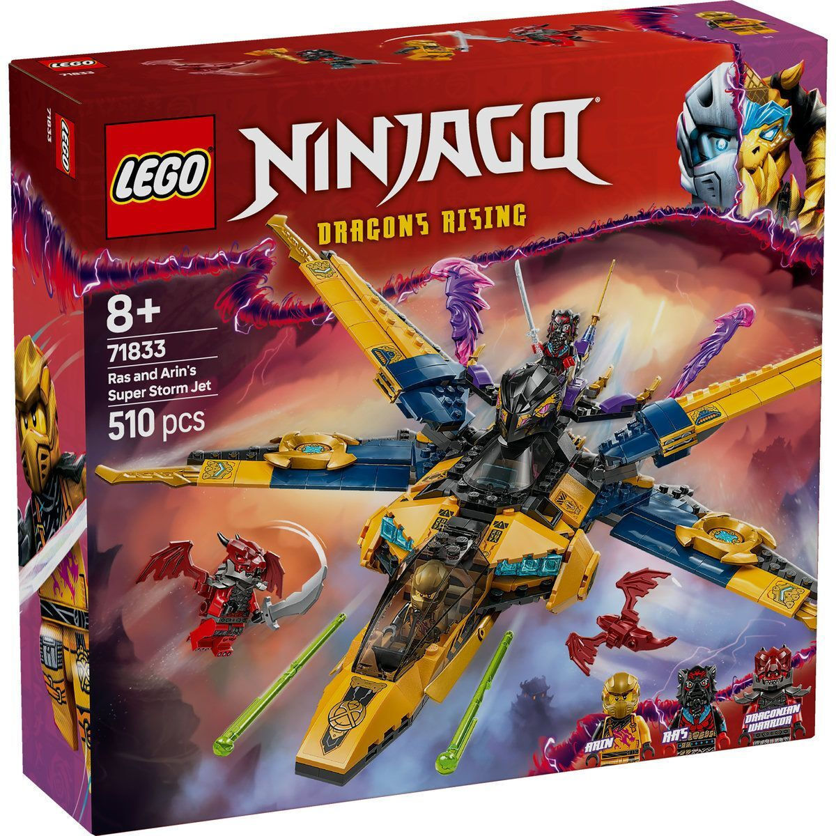 Lego Ninjago Ras and Arin's Super Storm Jet για 8+ Ετών 510τμχ 71833 ...