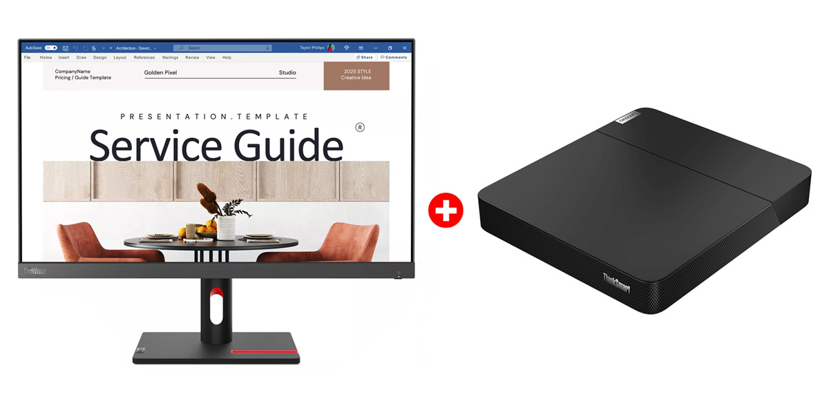 Lenovo ThinkSmart Core + ThinkVision S24i-30 Mini PC (Core i5-1145G7E ...
