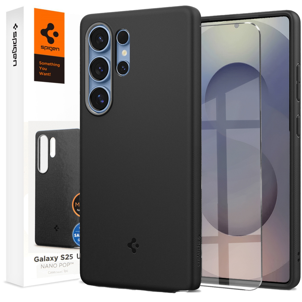 Spigen Nano Pop (MagFit) Back Cover Σιλικόνης Black Sesame (Galaxy S25 ...