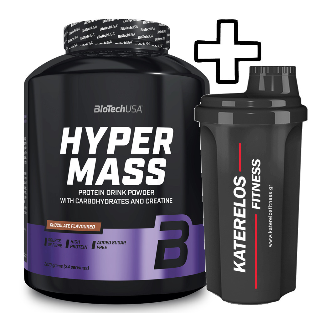 Biotech Usa Hyper Mass 2270g Vanilla & Katerelos Fitness Shaker 700ml ...
