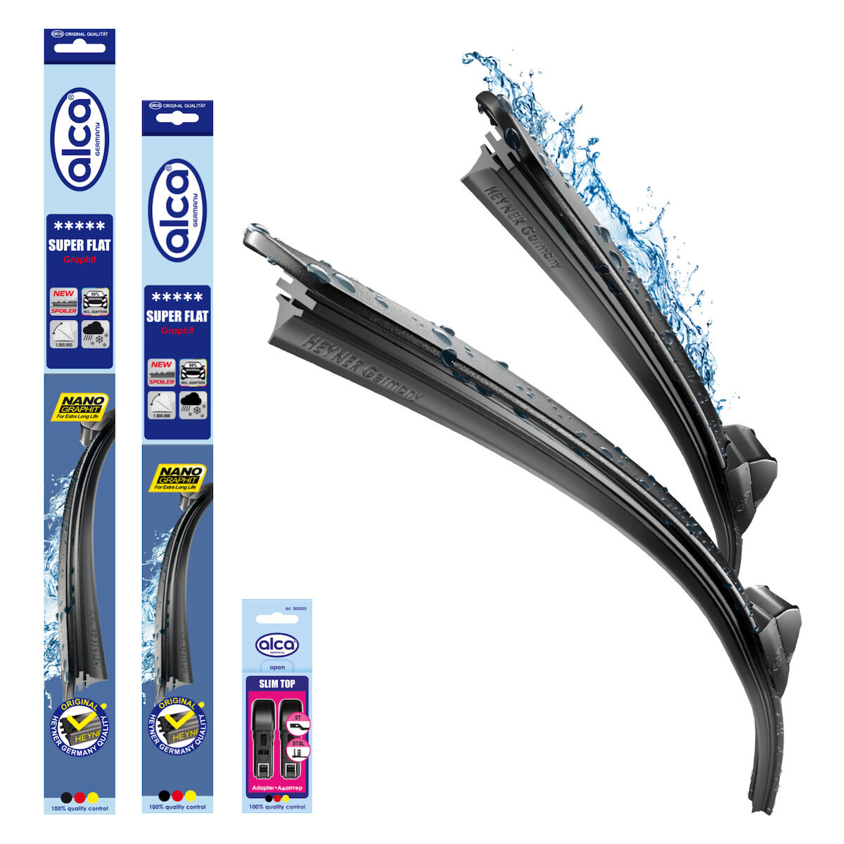 Alca Wiper Blade Set Compatible Hongqi Eh7 10.2024 01.2025 Super Flat ...