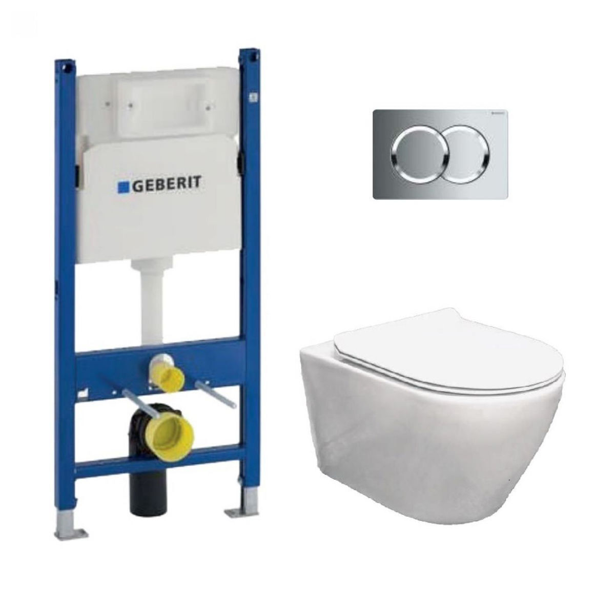 Geberit 111.153.00.1 Εντοιχιζόμενο Πλαστικό Καζανάκι Ορθογώνιο Χαμηλής ...