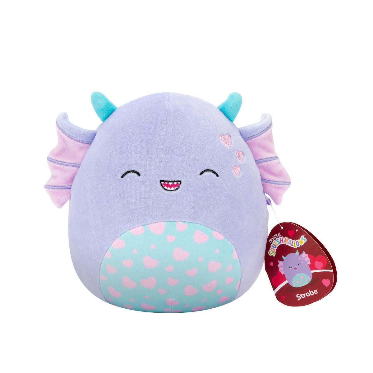 Jazwares Λούτρινο Squishmallows Valentine Αγίου Βαλεντίνου Strobe Swamp ...