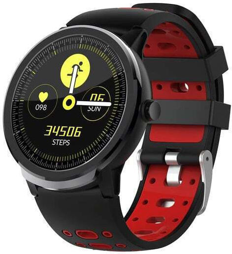 S10 Smartwatch με Παλμογράφο (Μαύρο / Κόκκινο) | Skroutz.gr