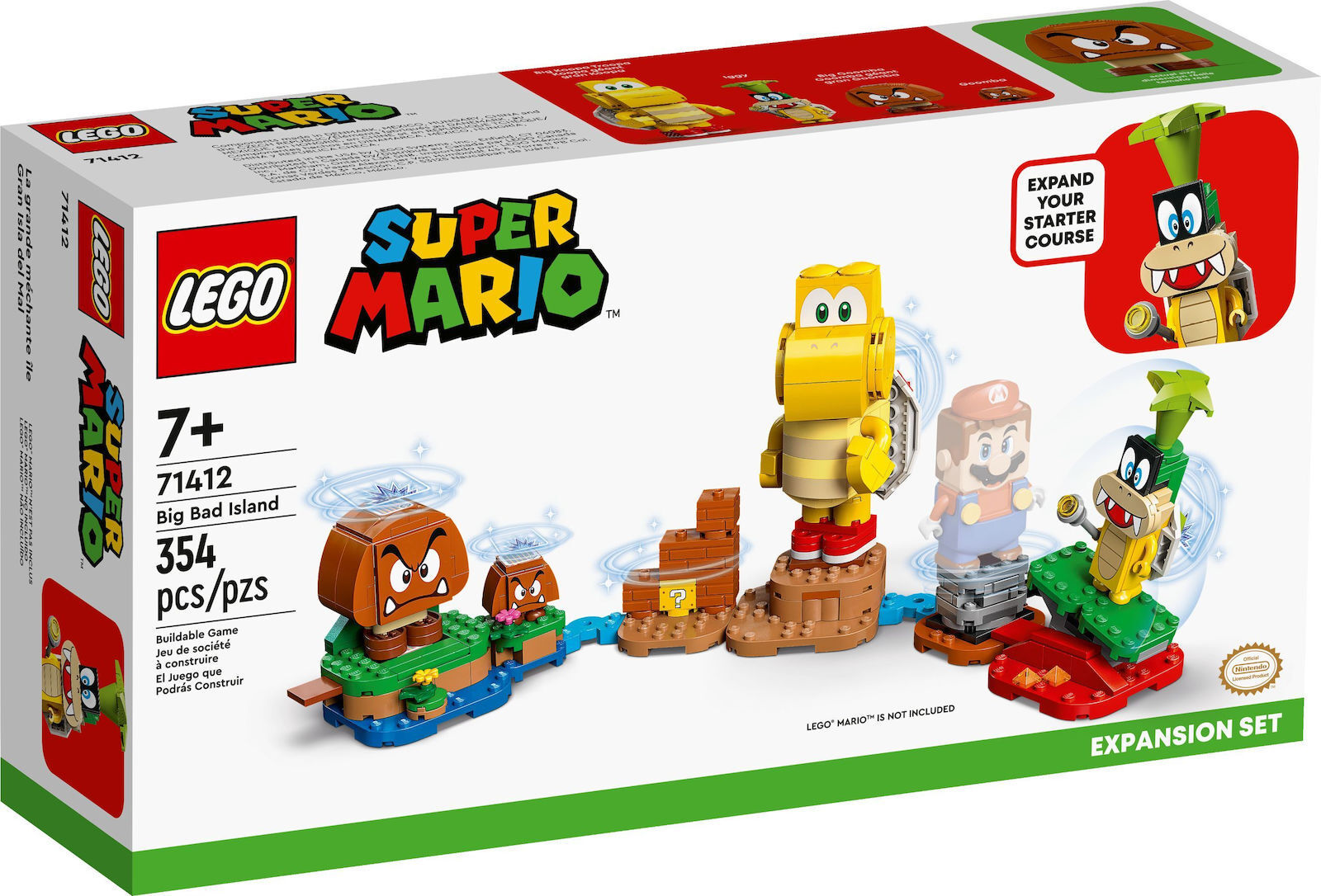 LEGO Super Mario Big Bad Island για 7+ ετών Ετών 354τμχ 71412 | Skroutz.gr