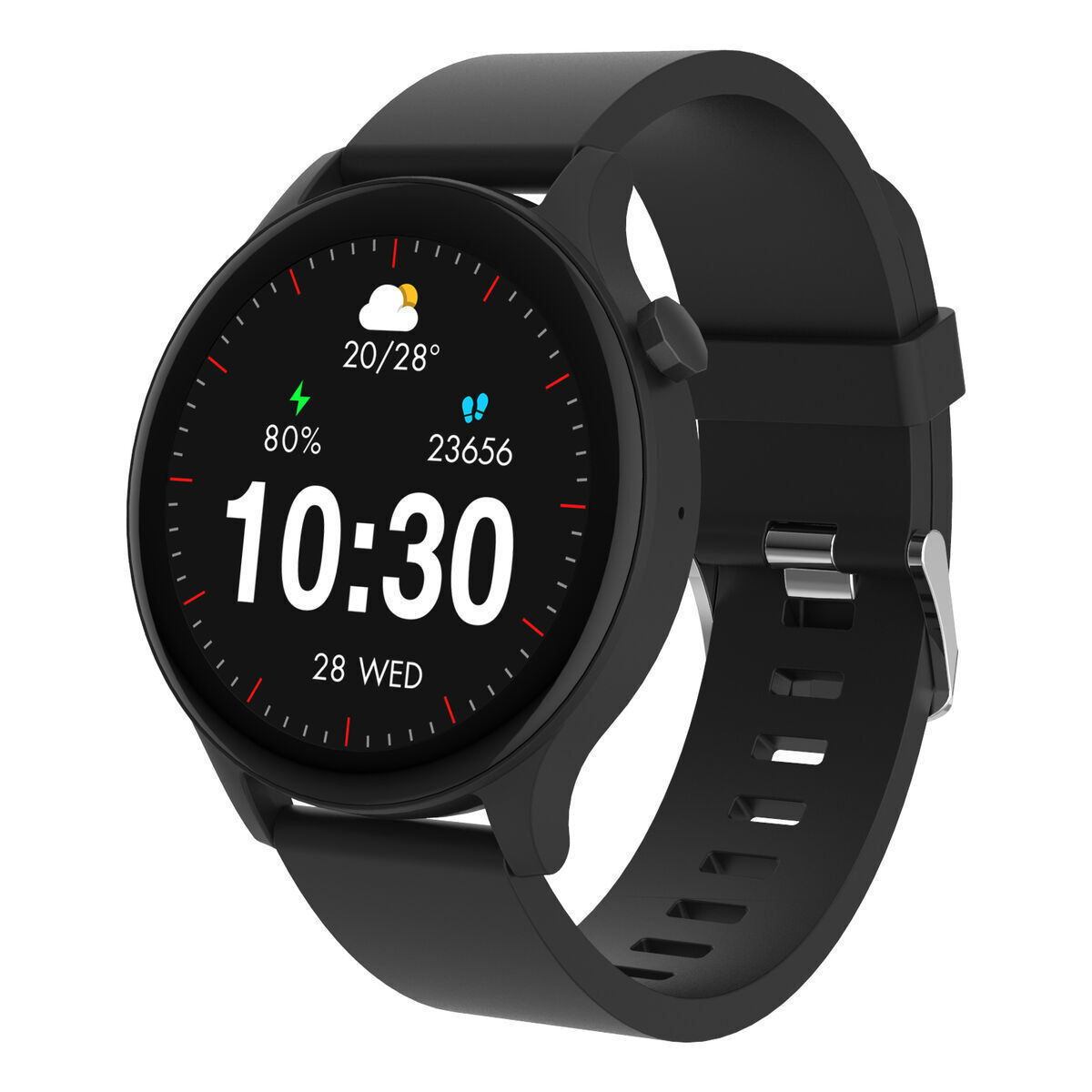 Denver SWC-338 Smartwatch με Παλμογράφο (Μαύρο) | Skroutz.gr