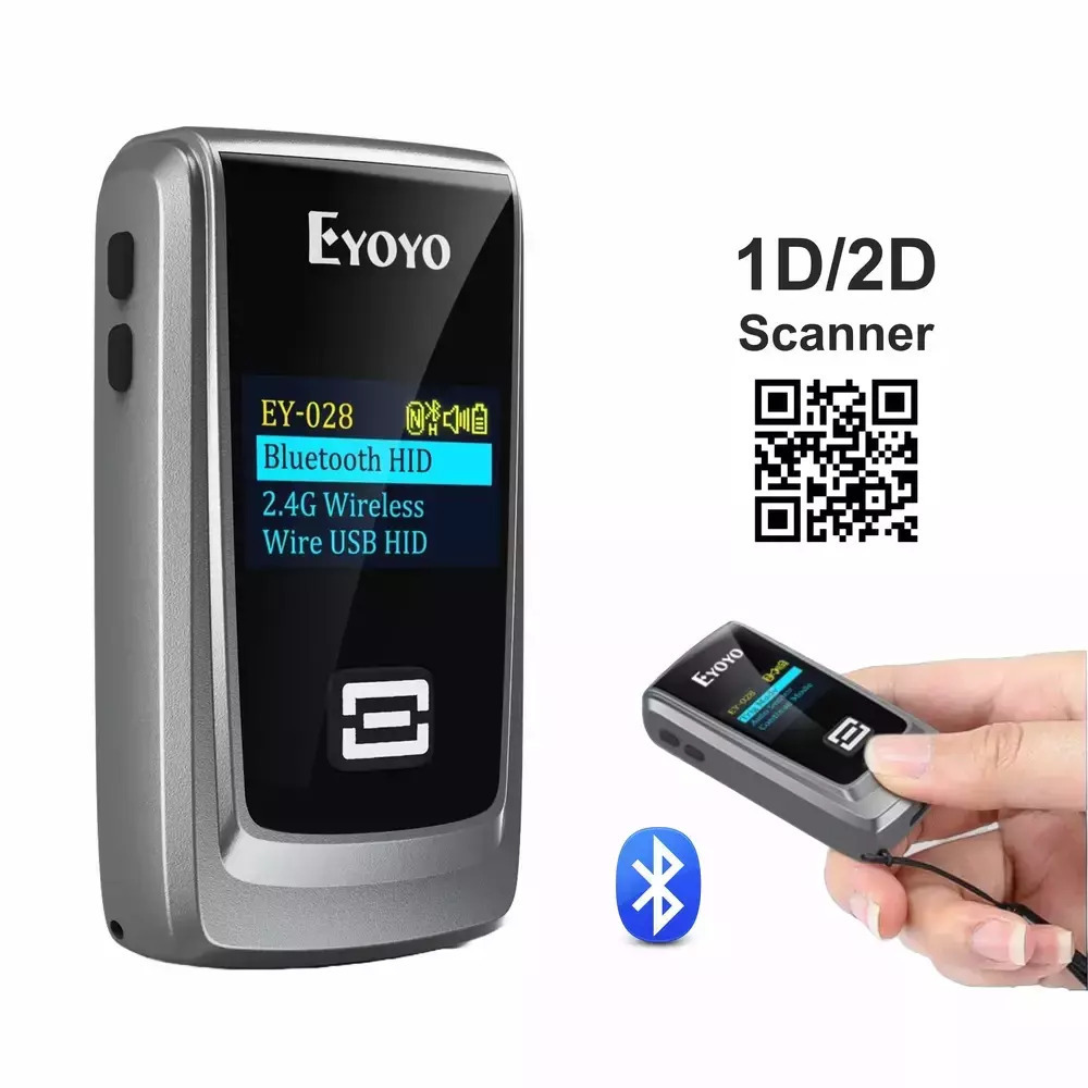 Eyoyo Eyoyo Ey-028 Scanner Χειρός Ασύρματο με Δυνατότητα Ανάγνωσης 1D ...