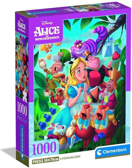 Clementoni Puzzle Disney Alice In Wonderland 1000pcs | Skroutz.gr