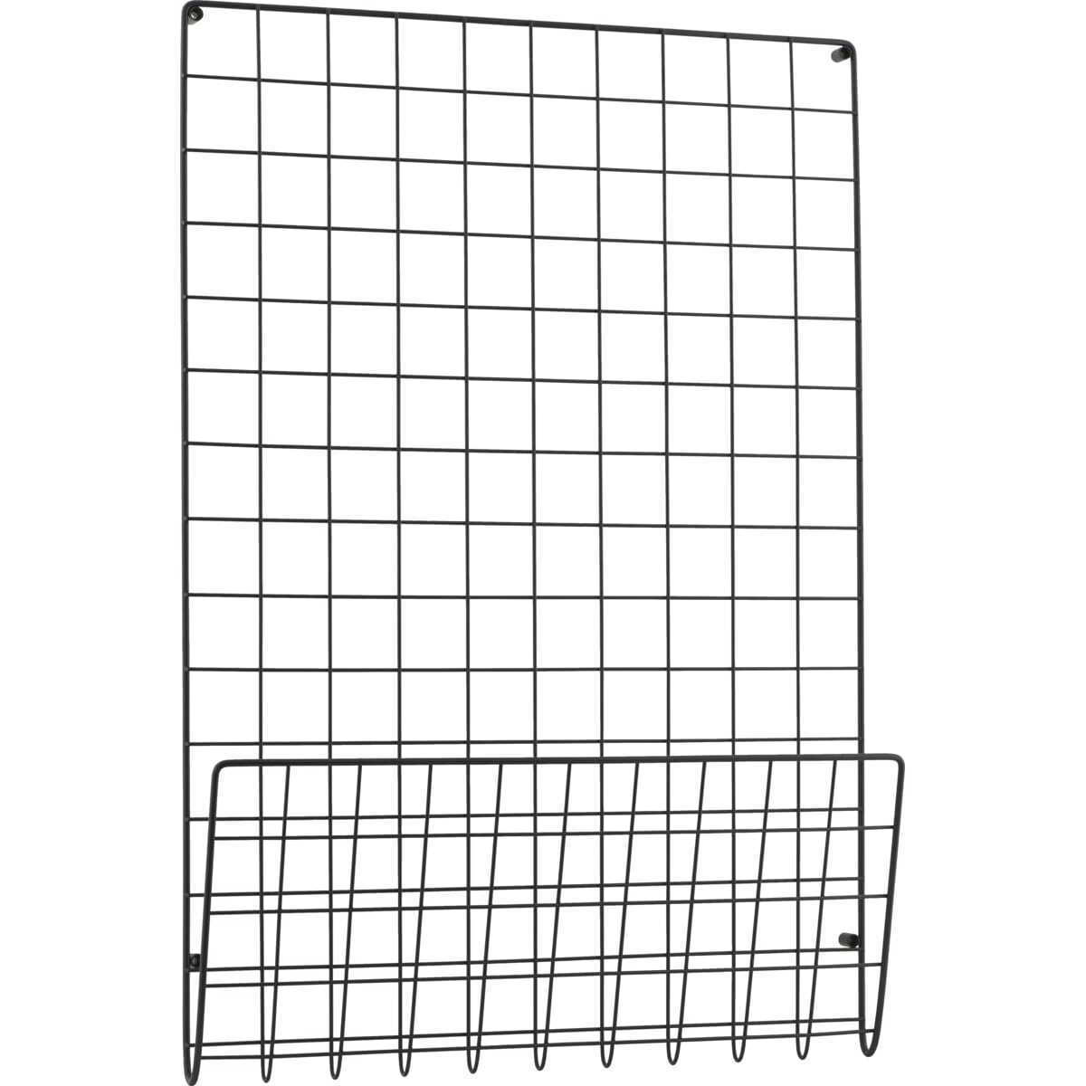 Πίνακας Ανακοινώσεων House Doctor Noticeboard Mesh Black H 72.5 Cm L 50 ...