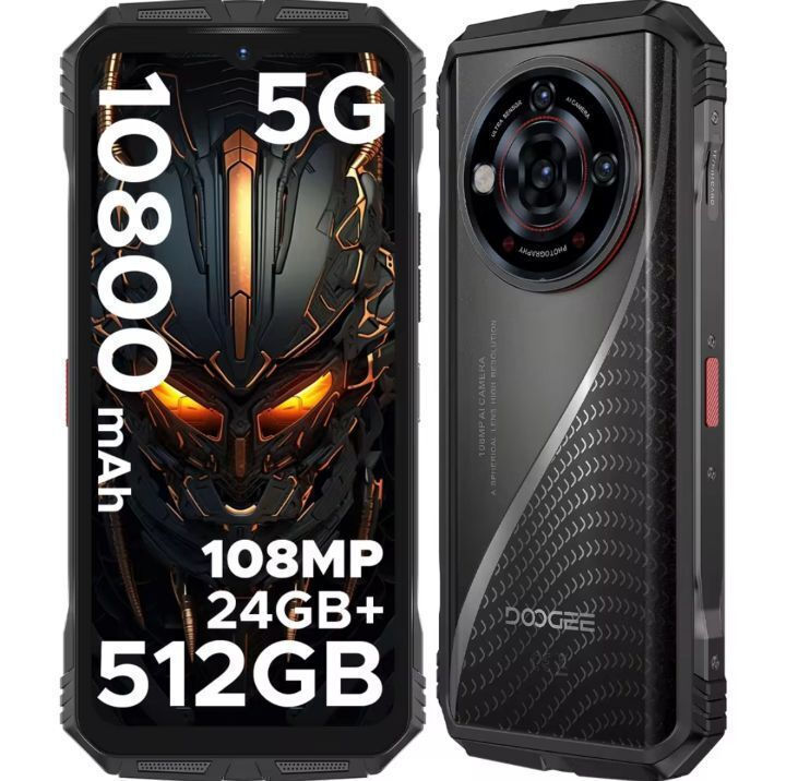 Doogee S118 Pro 5G Dual SIM (8GB/512GB) Ανθεκτικό Smartphone Ασημί ...