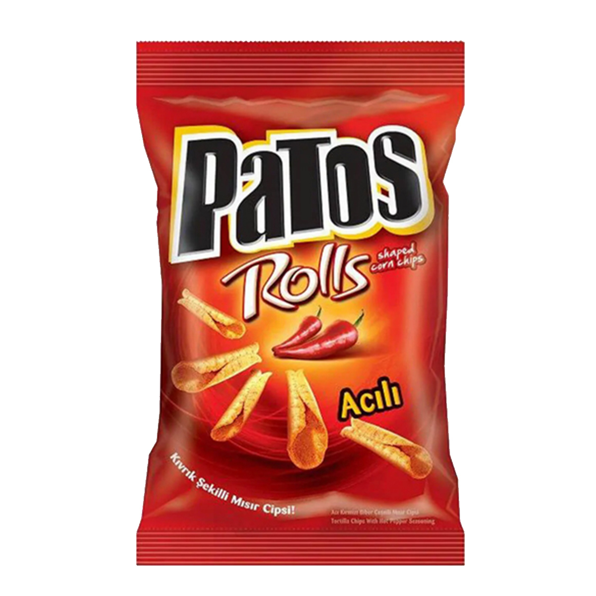 Patos Rolls Corn Snack Hot Pepper Flavor 100g | Skroutz.mt