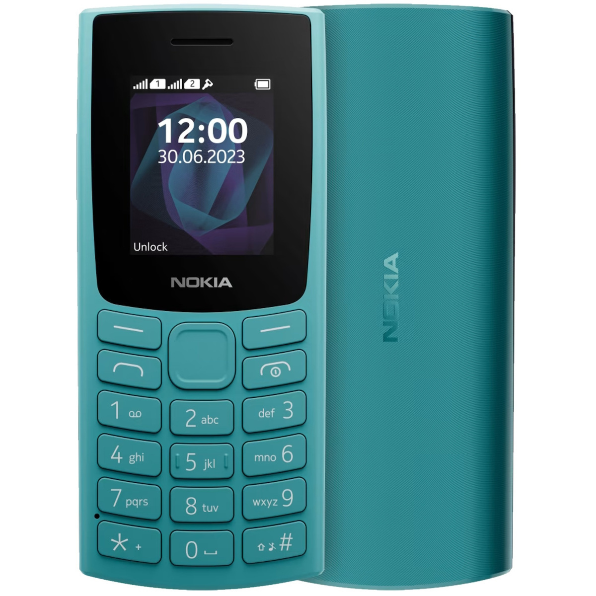 Nokia 105 (2023) Dual SIM Κινητό με Κουμπιά (Αγγλικό Μενού) Cyan ...