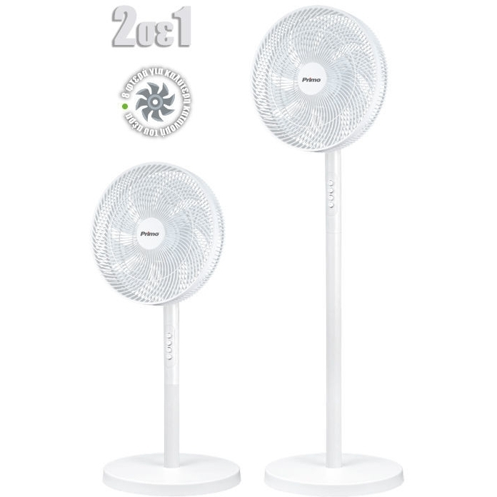 Primo Prsf-80604 800604 Ανεμιστήρας Ορθοστάτης 2 σε 1 60W Διαμέτρου 40 ...