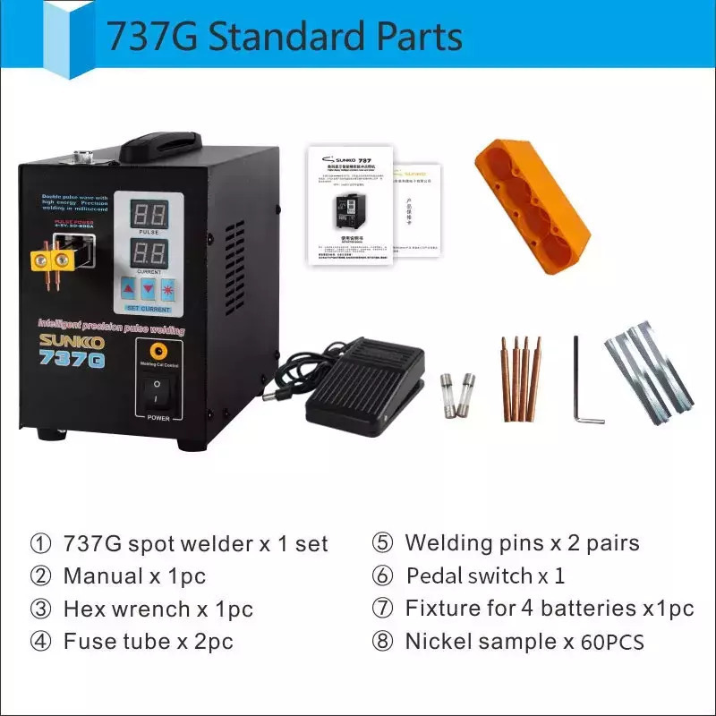 Sunkko 737g Spot Welder Pulse Welding Capability Ce Certified Sunkko 737g 220v | Skroutz.gr
