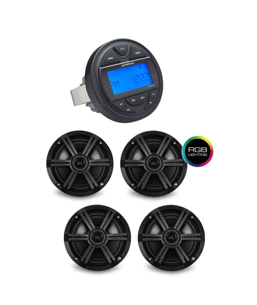 Hasda MC-100 Ηχοσύστημα Σκάφους με AUX / Bluetooth / USB Μαύρο | Skroutz.gr