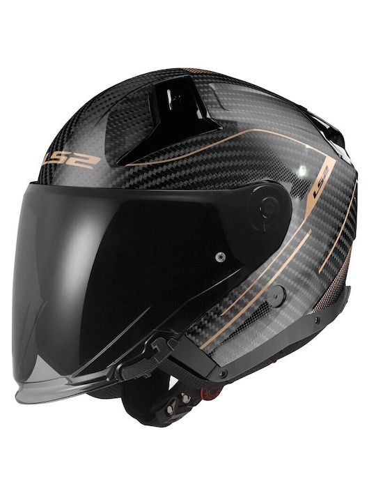 LS2 Infinity II Carbon Counter Antique Κράνος Μηχανής Jet ECE 22.06 ...