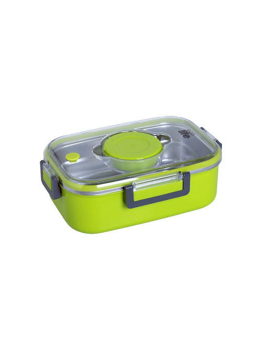 Ecolife Double Wall Rectangular Δοχείο Φαγητού Inox Θερμός Πράσινο ...