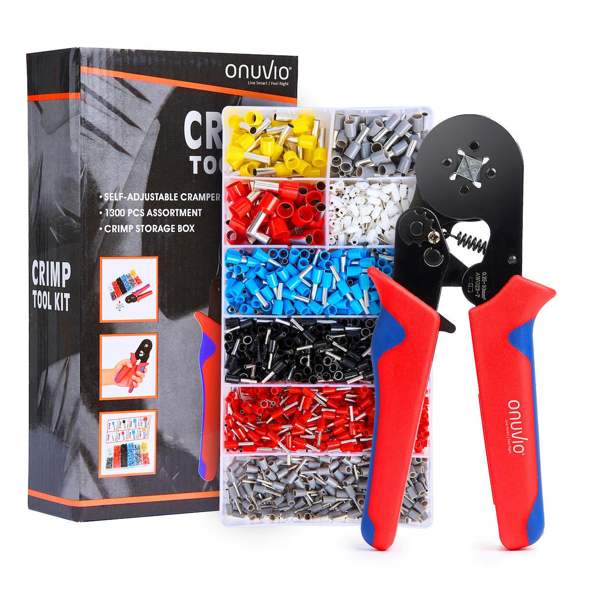 Onuvio Electric Cable Crimping Kit Ferrules Self-adjusting Crimping ...