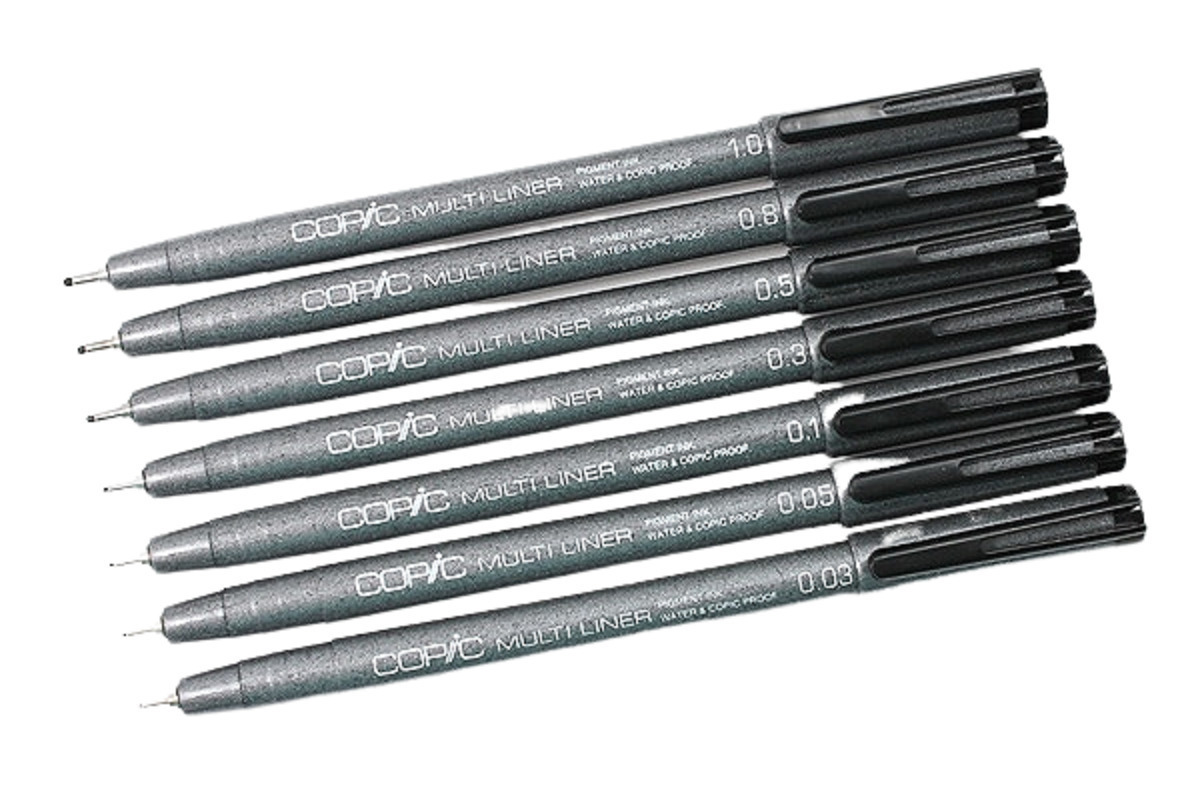 Copic Μαρκαδόροι 0.03mm Black 7τμχ A-2COPIC | Skroutz.gr
