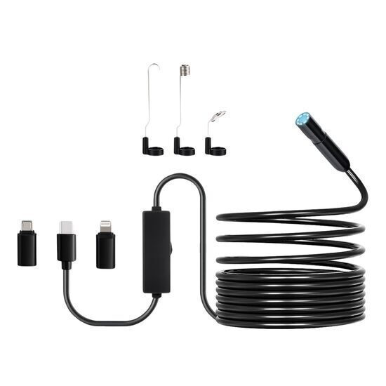 Ip67 Endoscope Inspection Camera 3m Length Android Ios 9+ Usb-c 1920 X ...