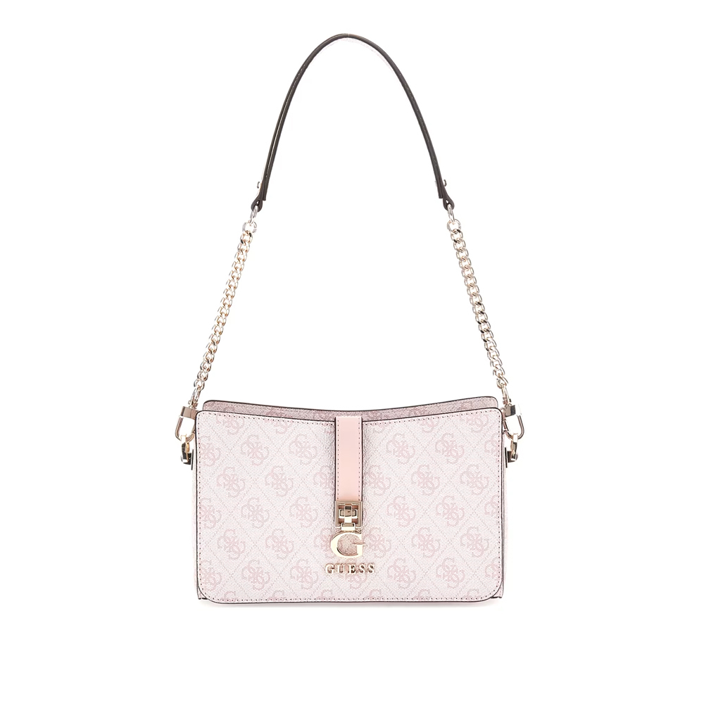 Guess Logo Γυναικεία Τσάντα Ώμου Λευκή HWSG9629180-ORCHID-LOGO ...