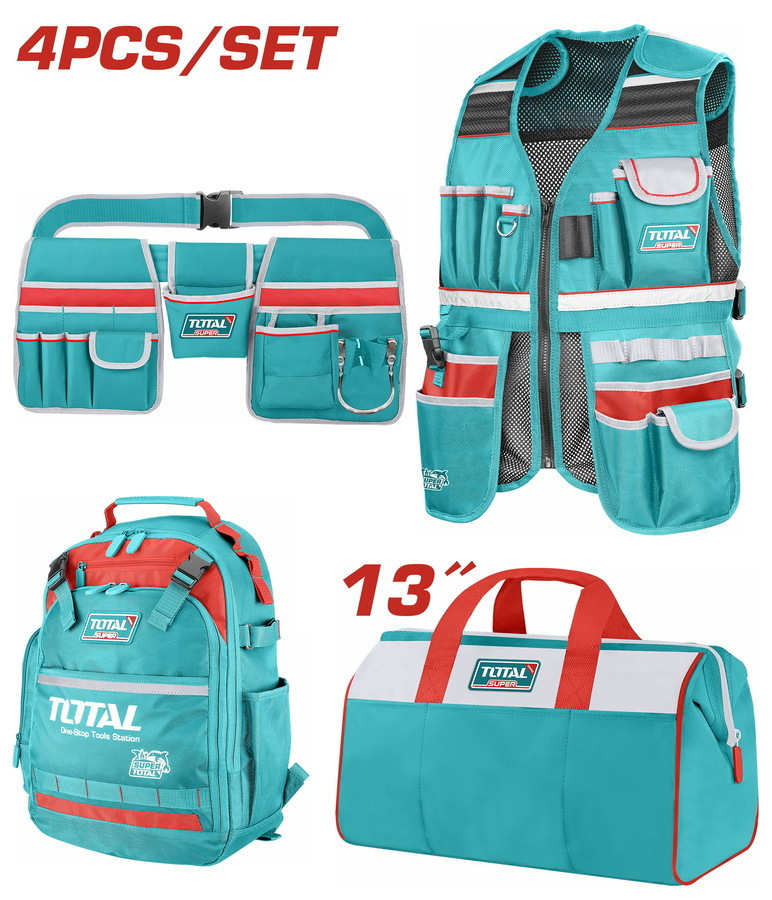 Total Τσάντα Εργαλείων Πλάτης Πολύχρωμη TOS230908 | Skroutz.gr