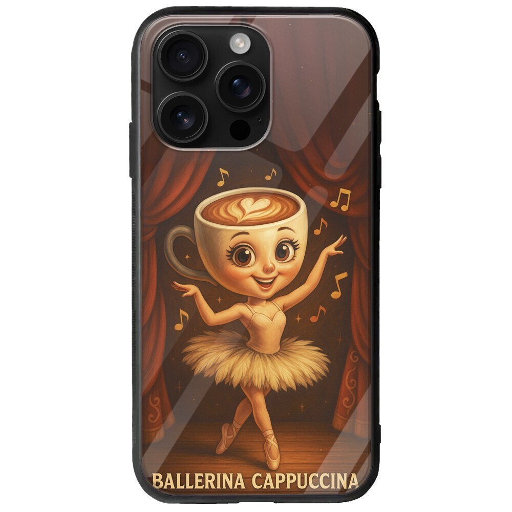 Brainrot Ballerina Cappuccina Iphone 16 Pro Max Groove Tpu Tempered ...
