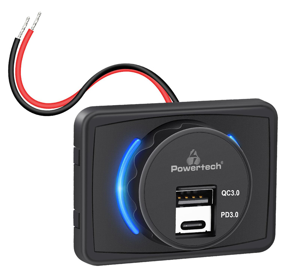 Powertech Πρίζα Usb Σκάφη & Οχήματα Ptl-027 Usb & Usb-c Ptl-027 | Skroutz.gr