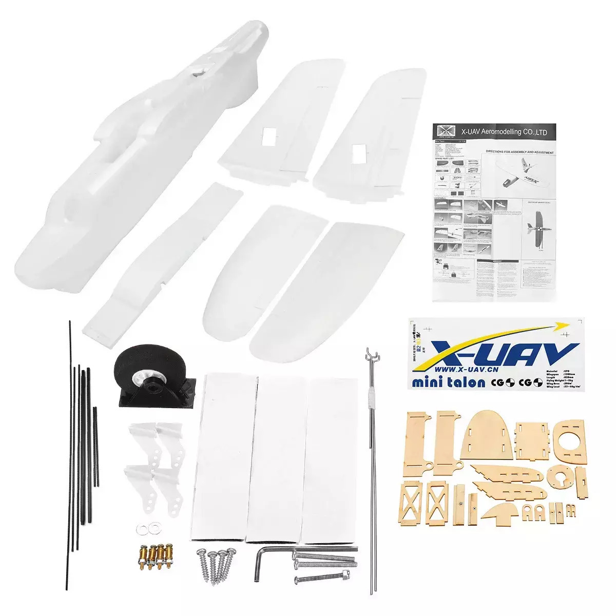 X-uav Mini Talon 1300mm Wingspan V-tail Design Kit | Skroutz.gr