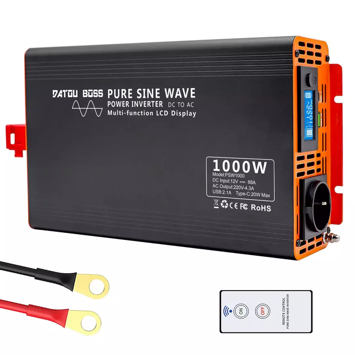 Pure Sine Wave Inverter 2000w Continuous Power Remote Control Functionality Eu Inverter 1000w ...