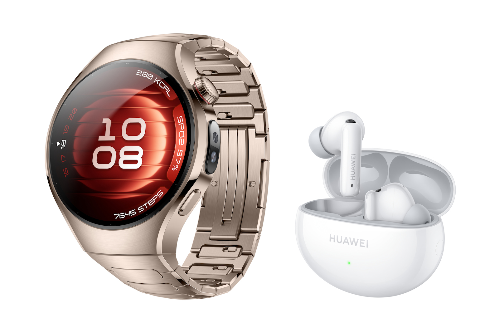 Huawei Watch 5 Stainless Steel 42mm Αδιάβροχο με eSIM και Παλμογράφο ...