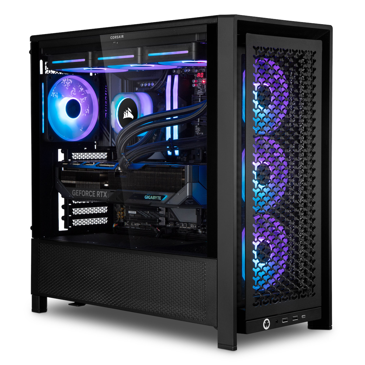 U-Case Impact Gaming Desktop PC (Ryzen 7-9800X3D/64GB DDR5/2TB SSD ...