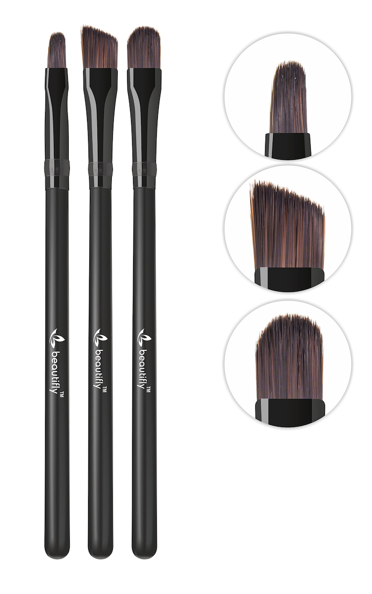 Beautifly Set mit Make-up-Pinseln für Lippen aus synthetischem Haar ...