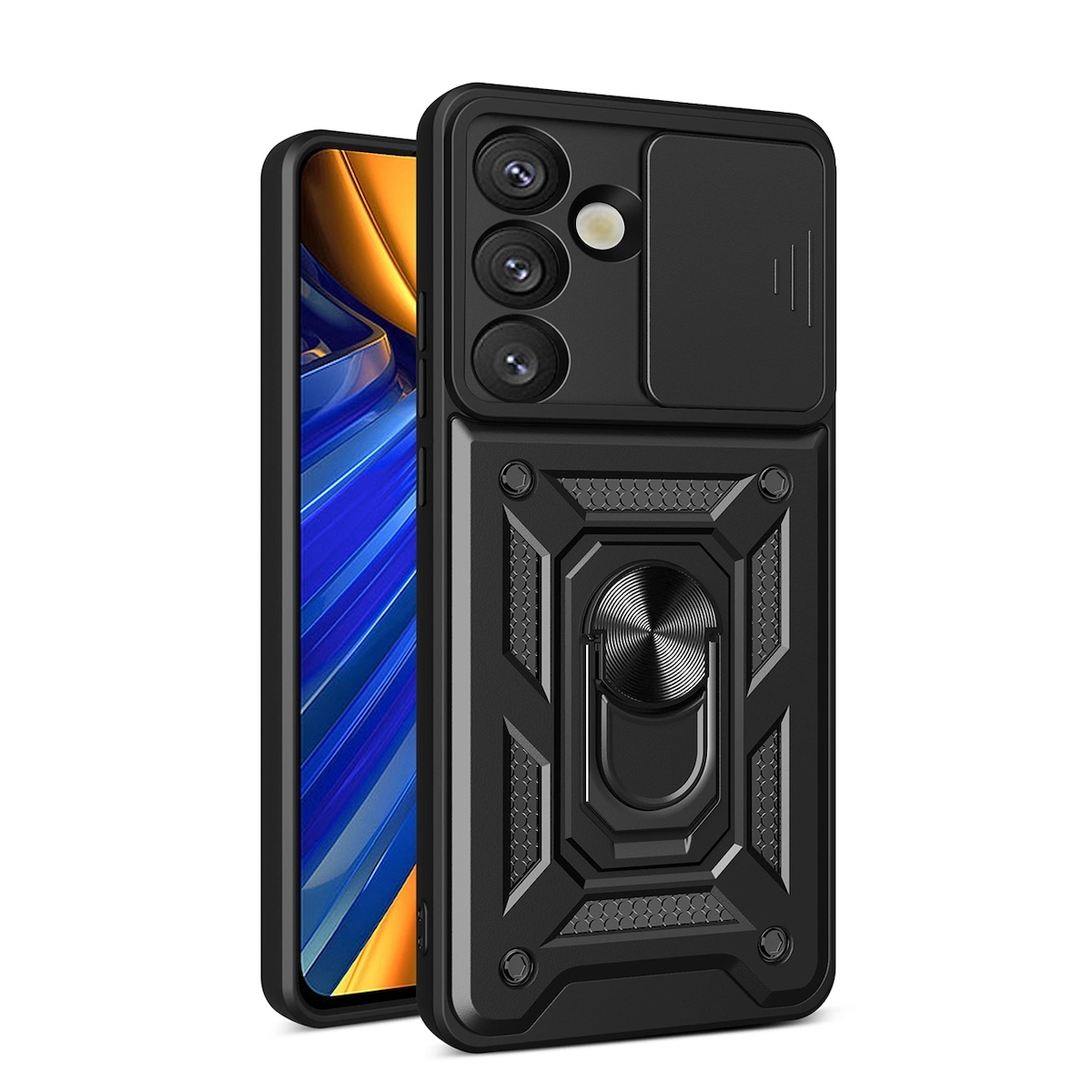 Hurtel Hybrid Back Cover Σιλικόνης / Πλαστικό Μαύρο (Oppo F29 Pro 5G ...