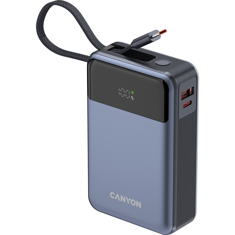 Canyon OnPower PB-600 20000mAh 65W με Θύρα USB-A και Θύρα USB-C Power ...