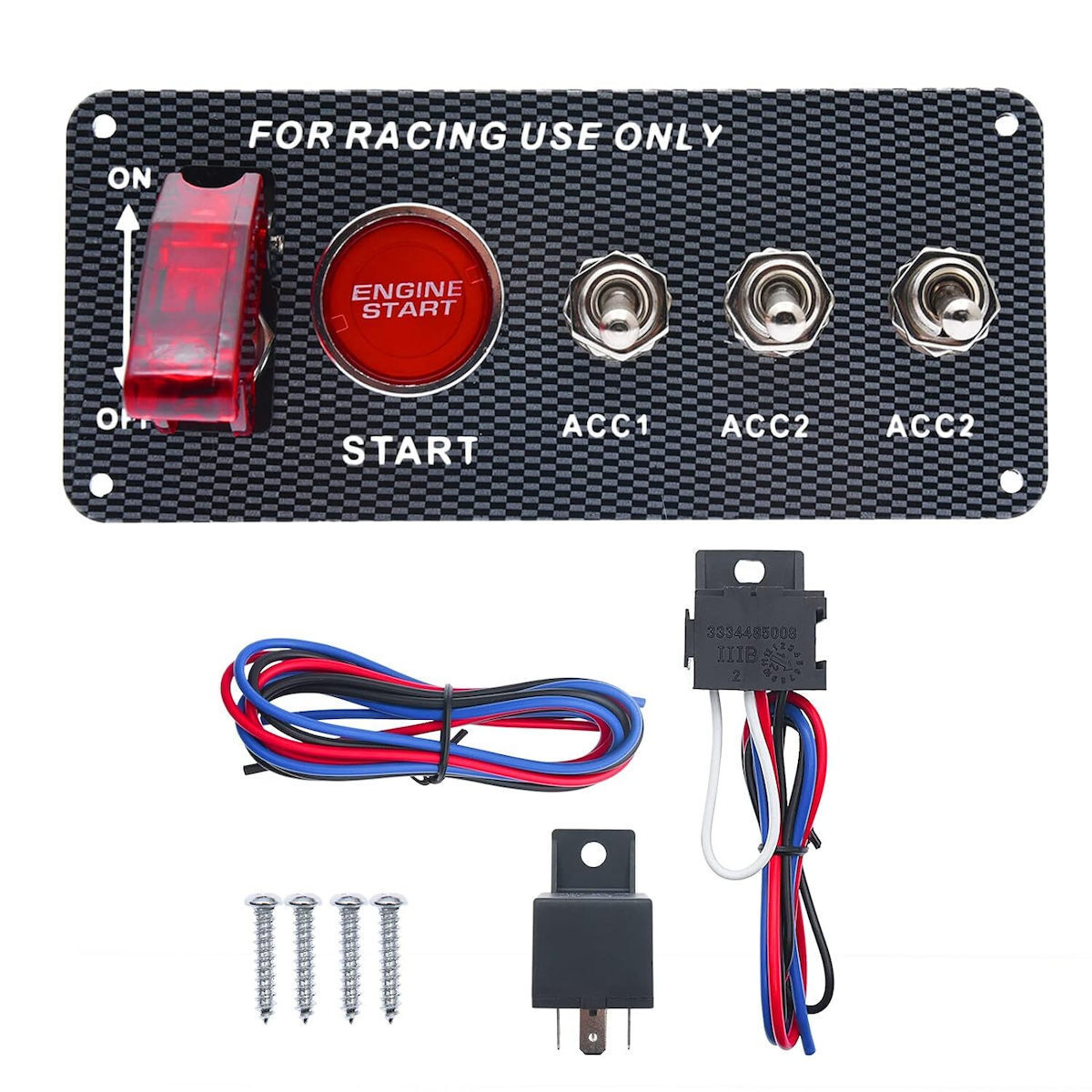 12v Tuning Switch Panel Relay Wiring Start Button Protective Switch ...
